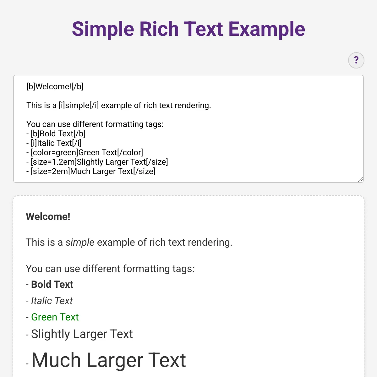 Rich Text Engine