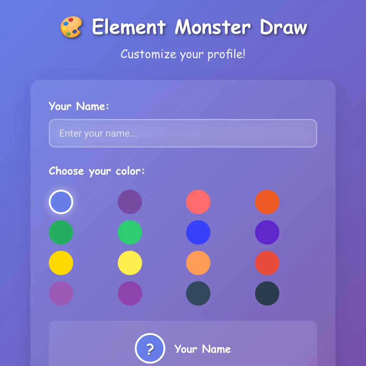 Element Monster Draw