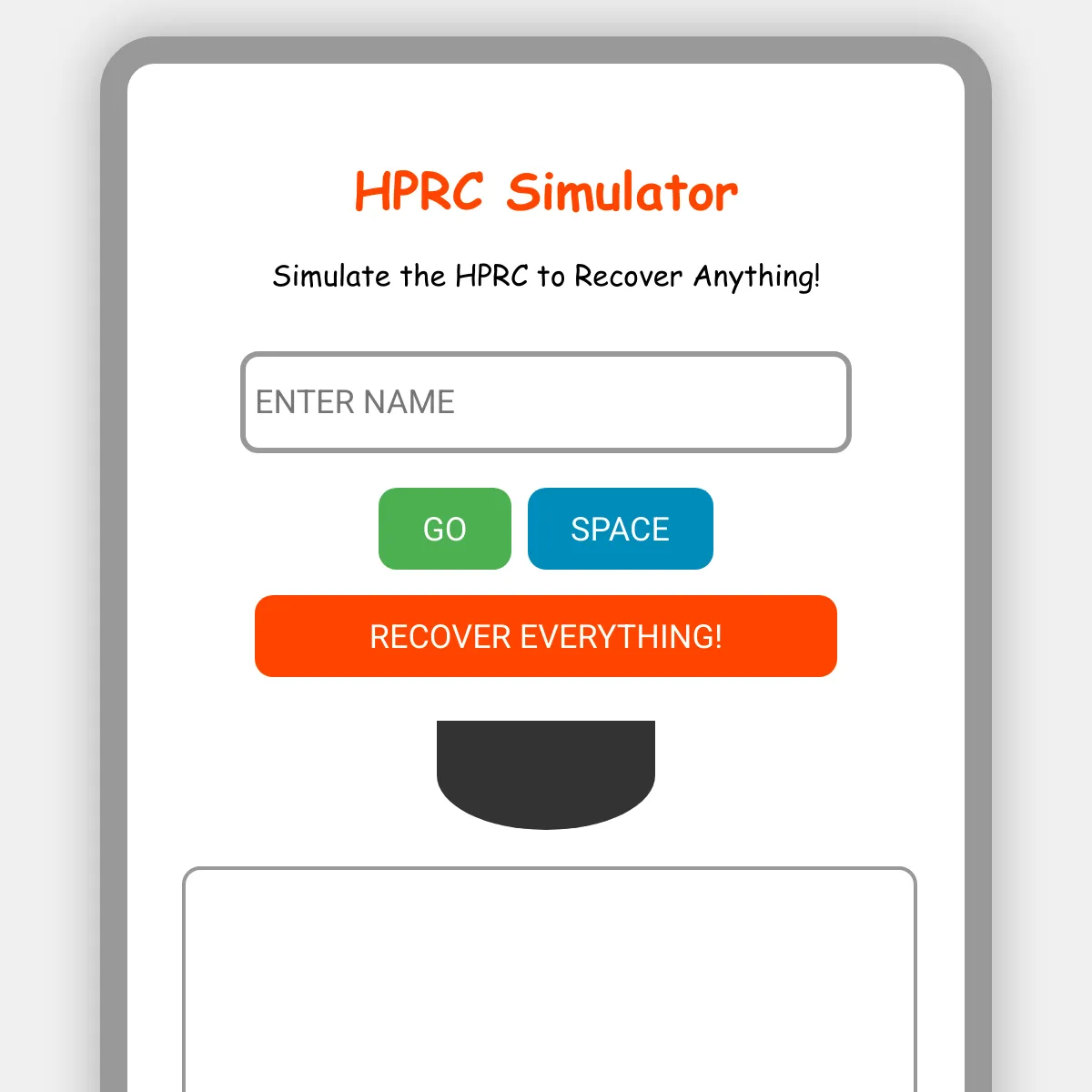 HPRC Simulator - Recover BFDI Characters!