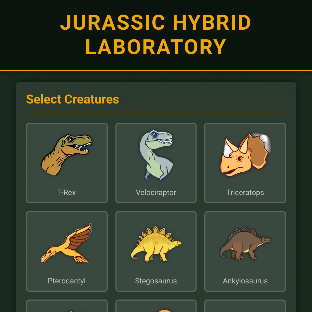 Jurassic Hybrid Laboratory