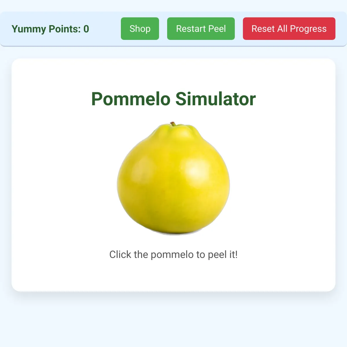 Pommelo Fruit Simulator
