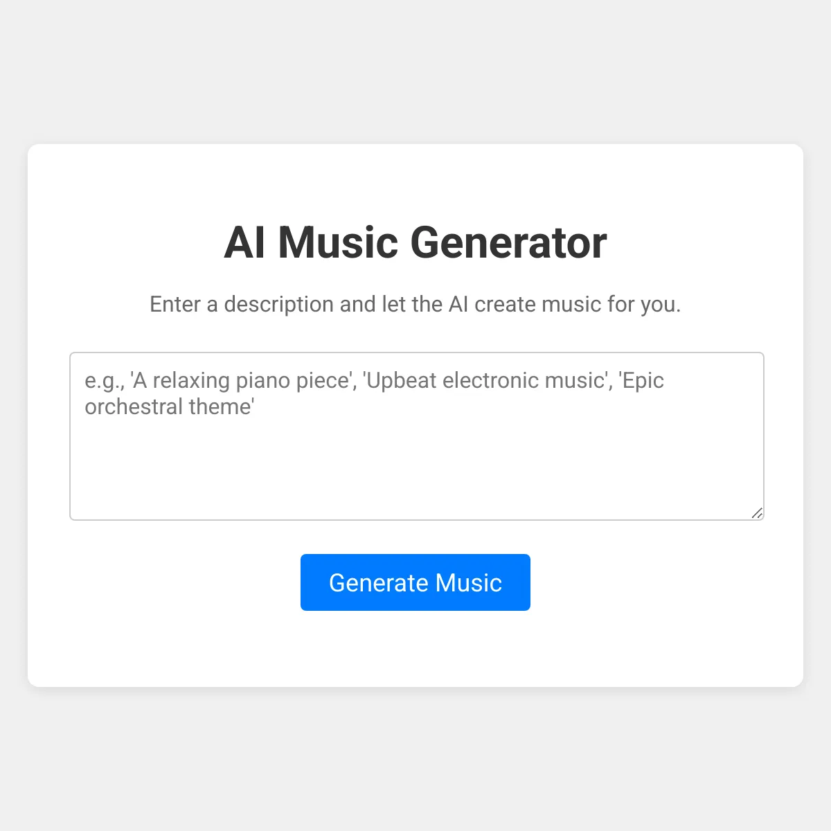 AI Music Generator