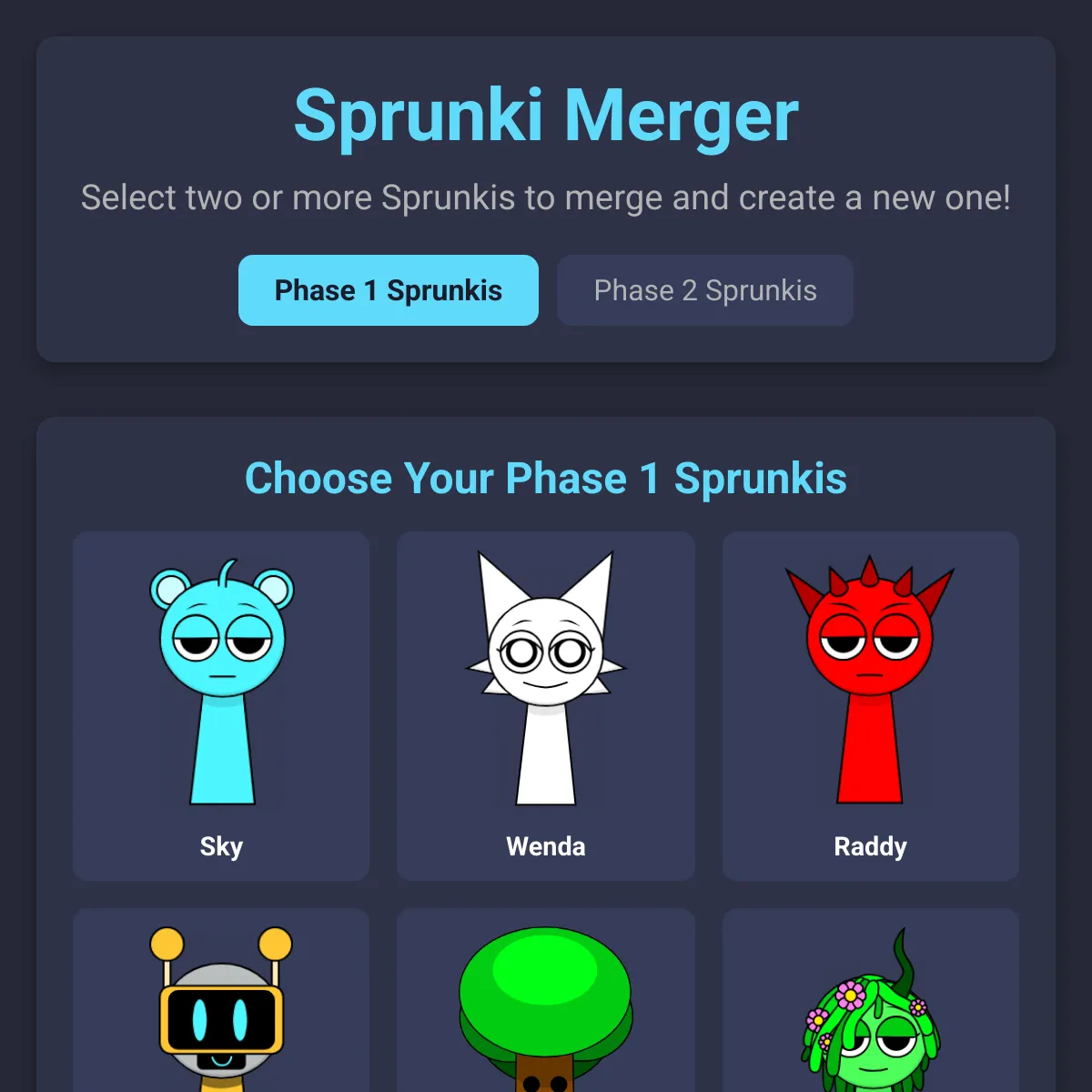 Sprunki Merger