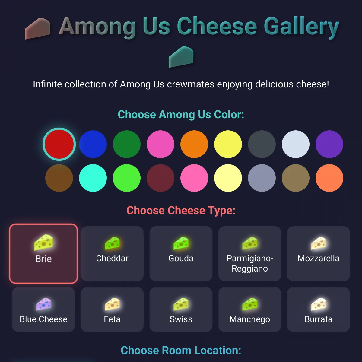 Among Us Cheese Gallery