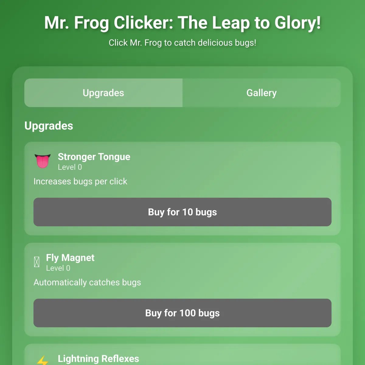 🐸 Mr. Frog Clicker: The Leap to Glory!