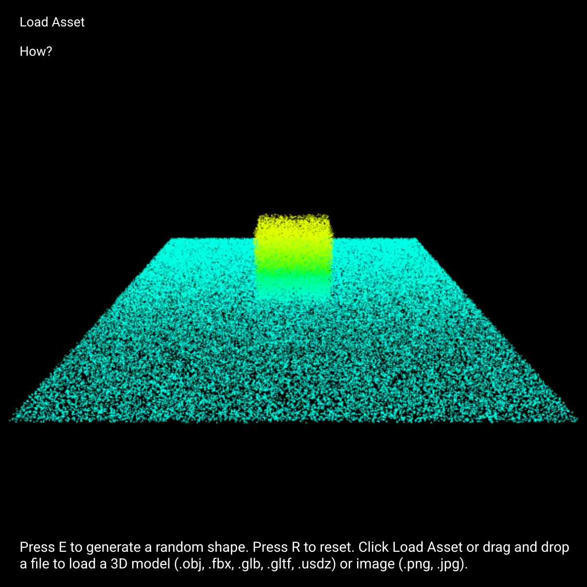2D 3D Lidar Scan (GLB Loading)
