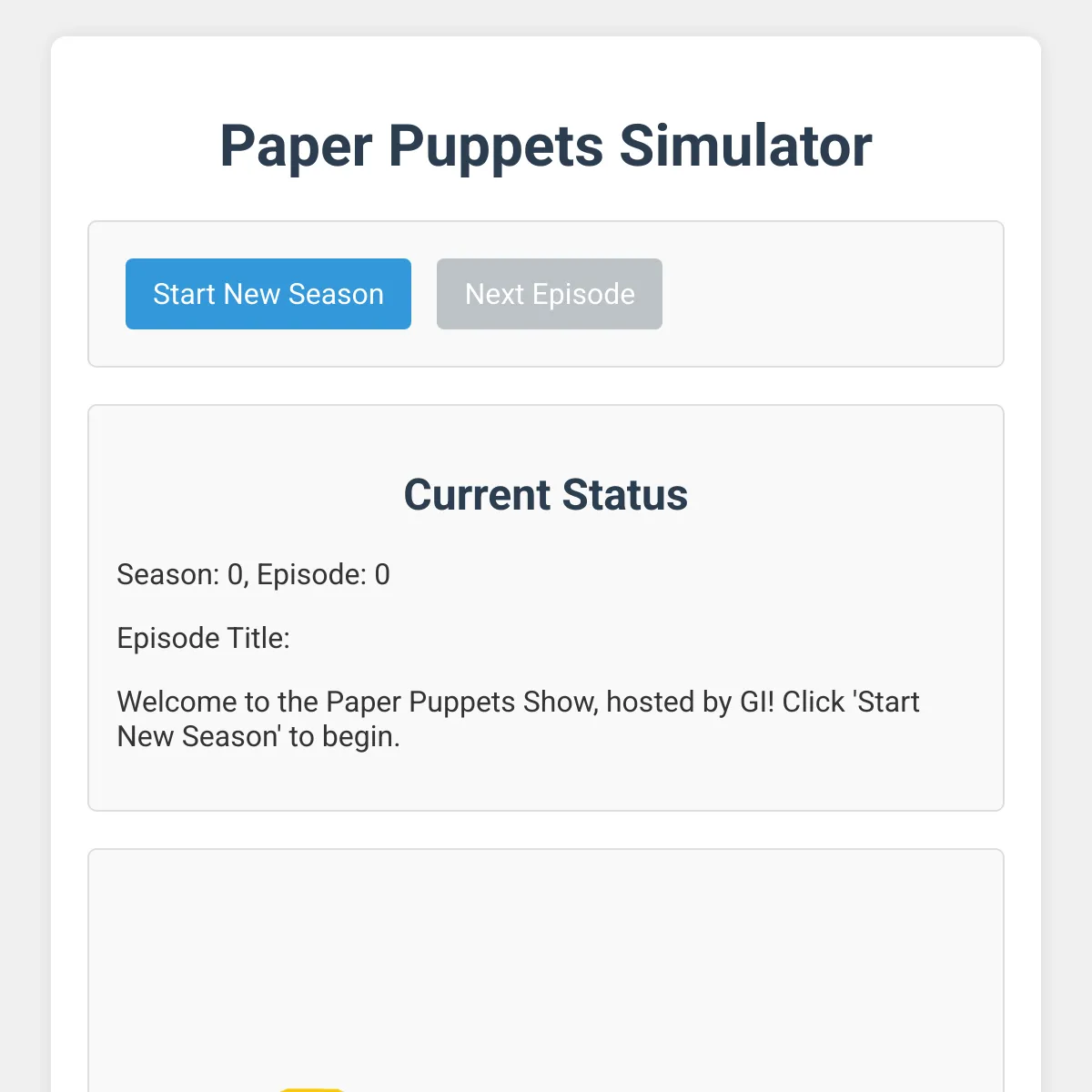 Paper Puppets Simulator