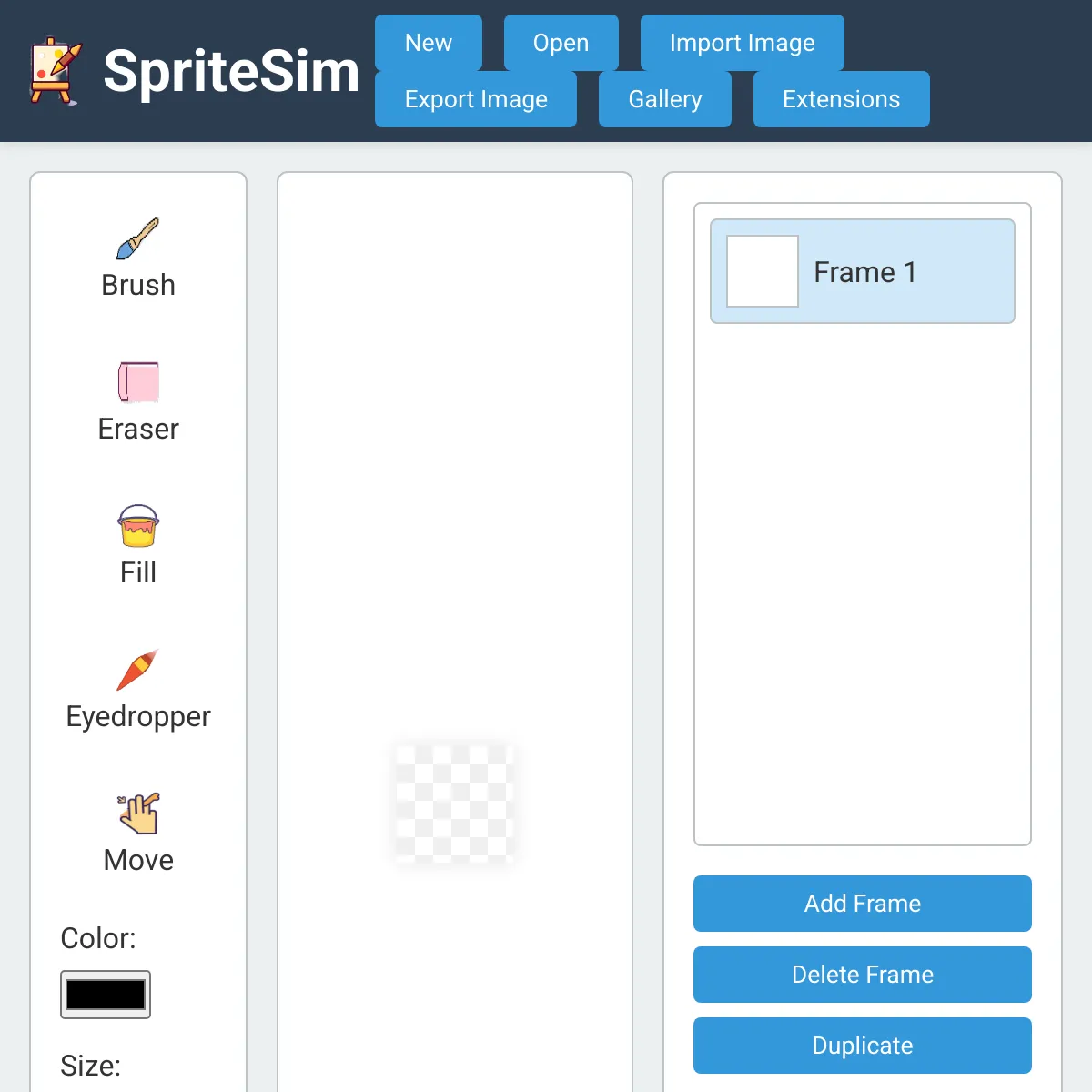 SpriteSim - Sprite Editor