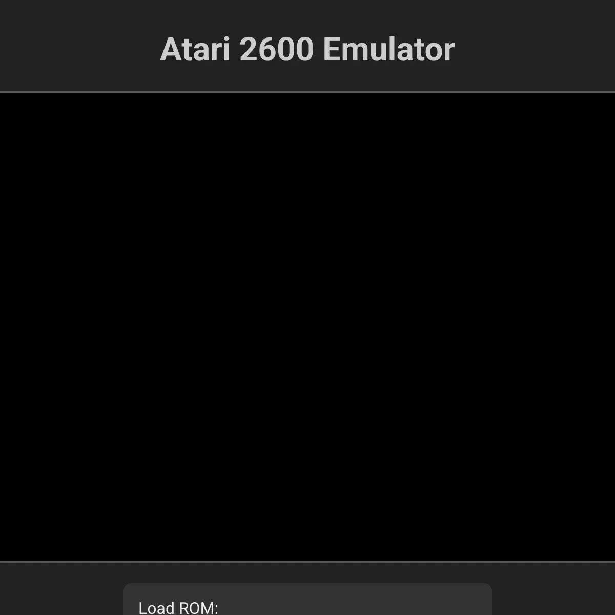 Atari 2600 Emulator