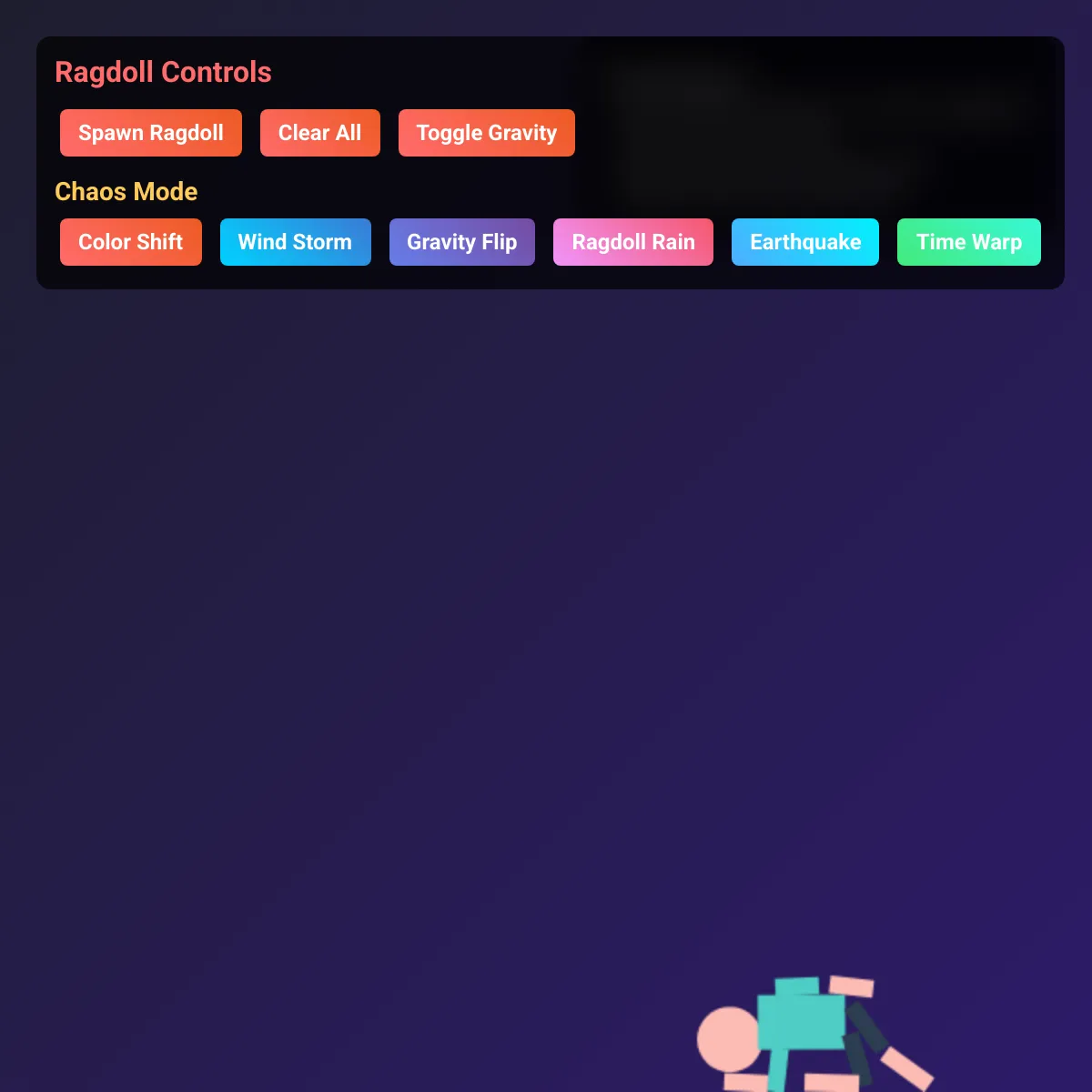 Ragdoll Physics Simulator