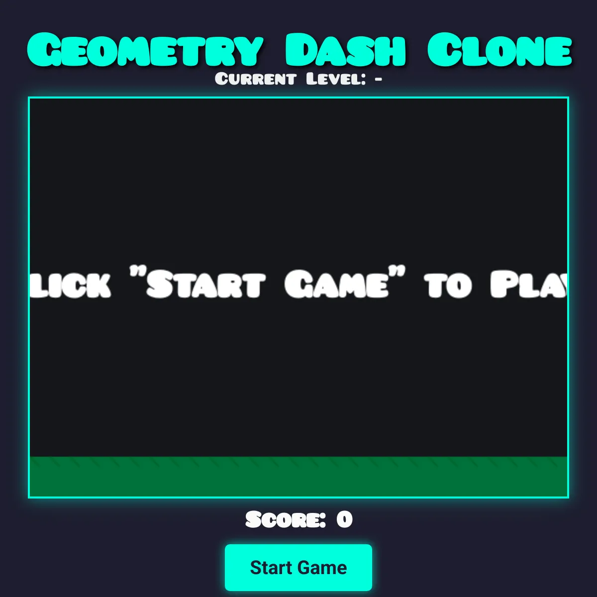 Geometry Dash Clone