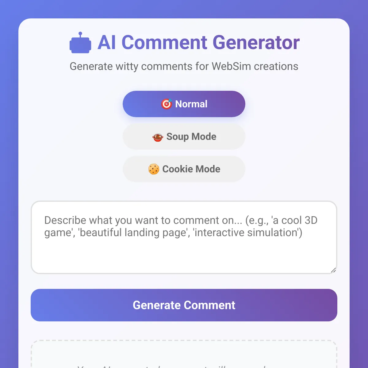 Ai adds whatever you comment