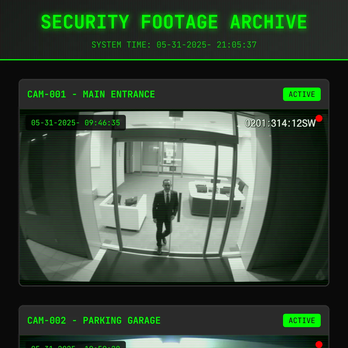 Security Footage Archive