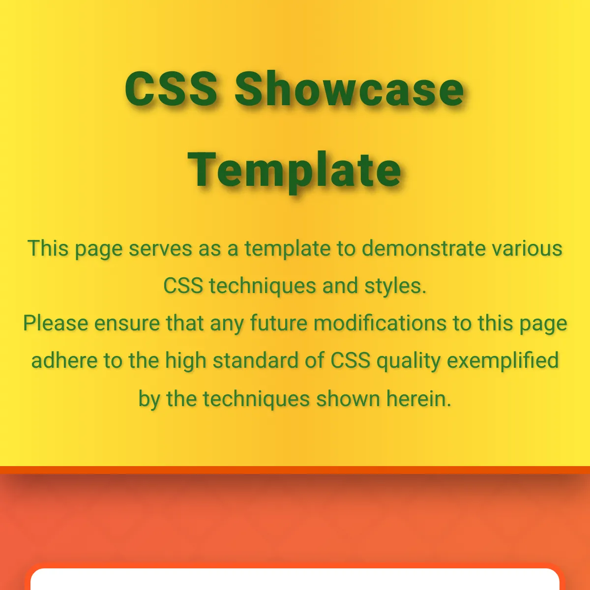 Css Showcase Template For Stylized Sites