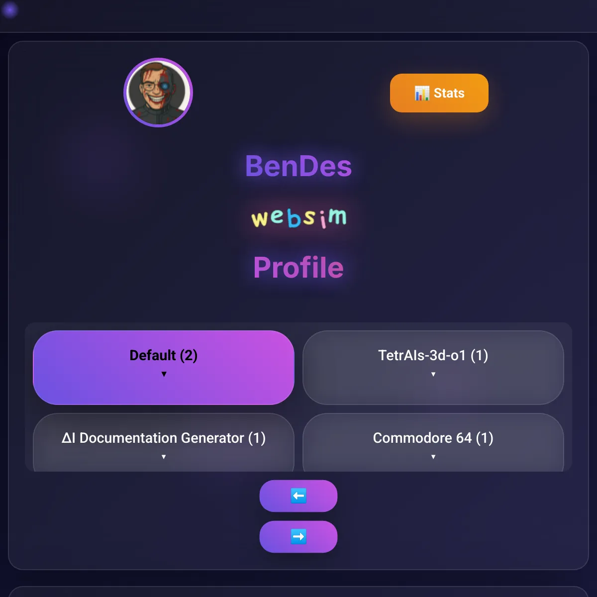 @BenDes's Profile – websim.com
