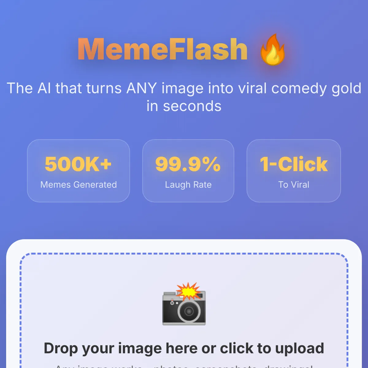 MemeFlash - 1-Click Meme Generator 🔥