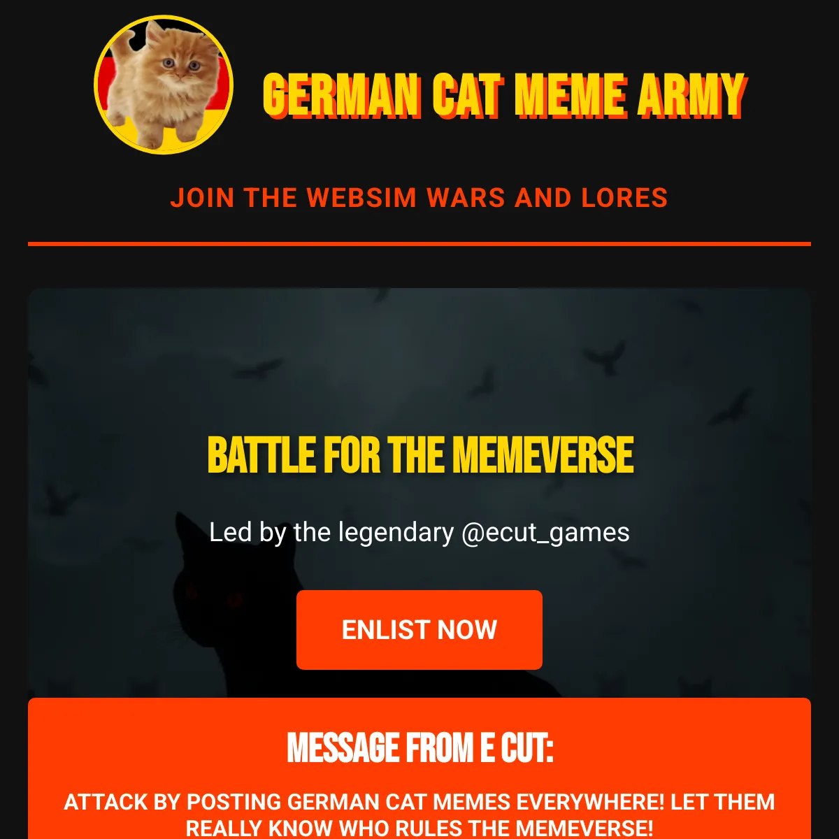 German Cat Meme Army