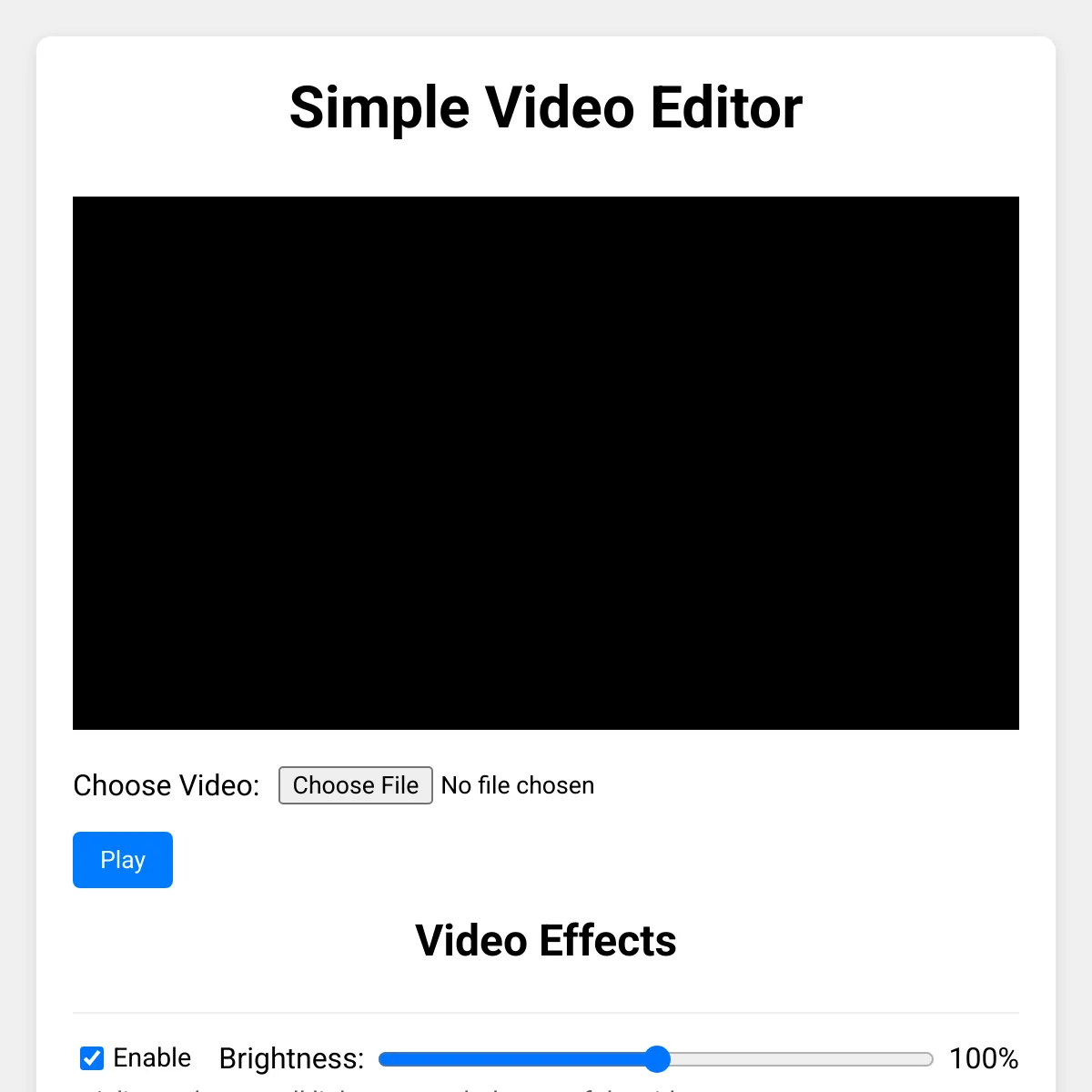 Simple Video editor [Remade]