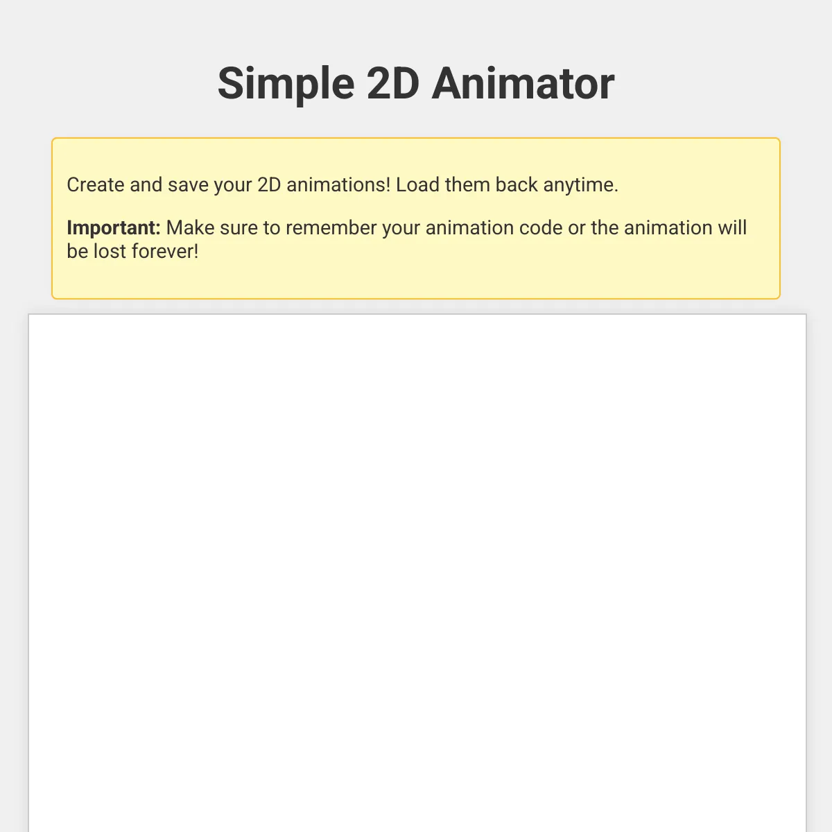 Simple 2D Animator