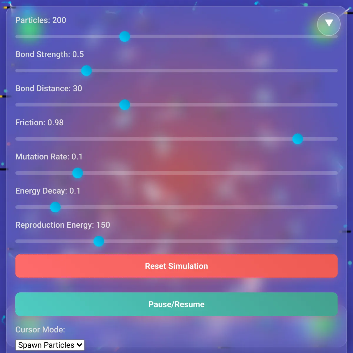 Advanced Particle Life Simulator