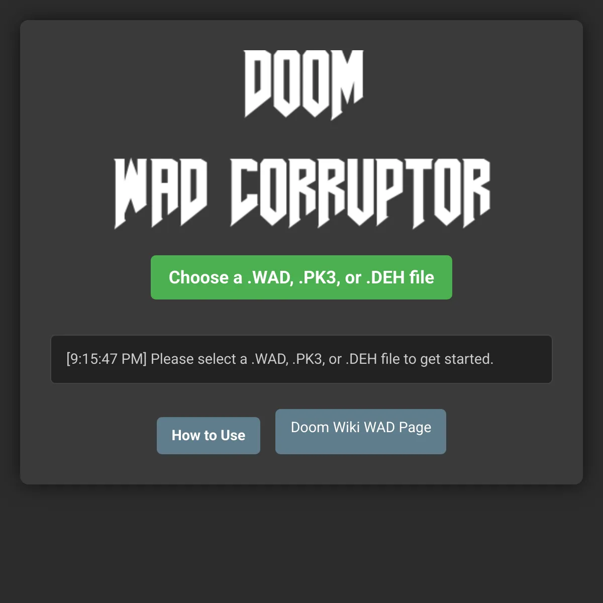 Doom WAD Corruptor