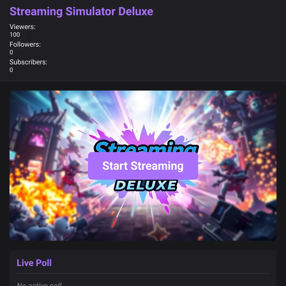 Streaming Simulator Deluxe