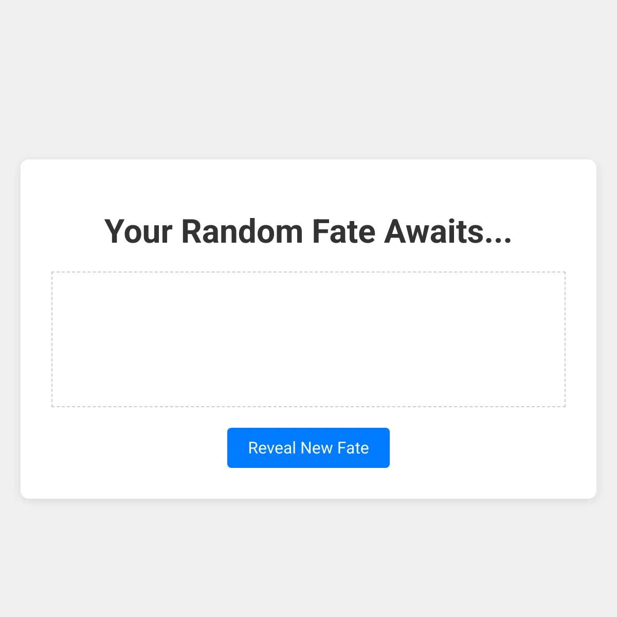 Random Fate Generator