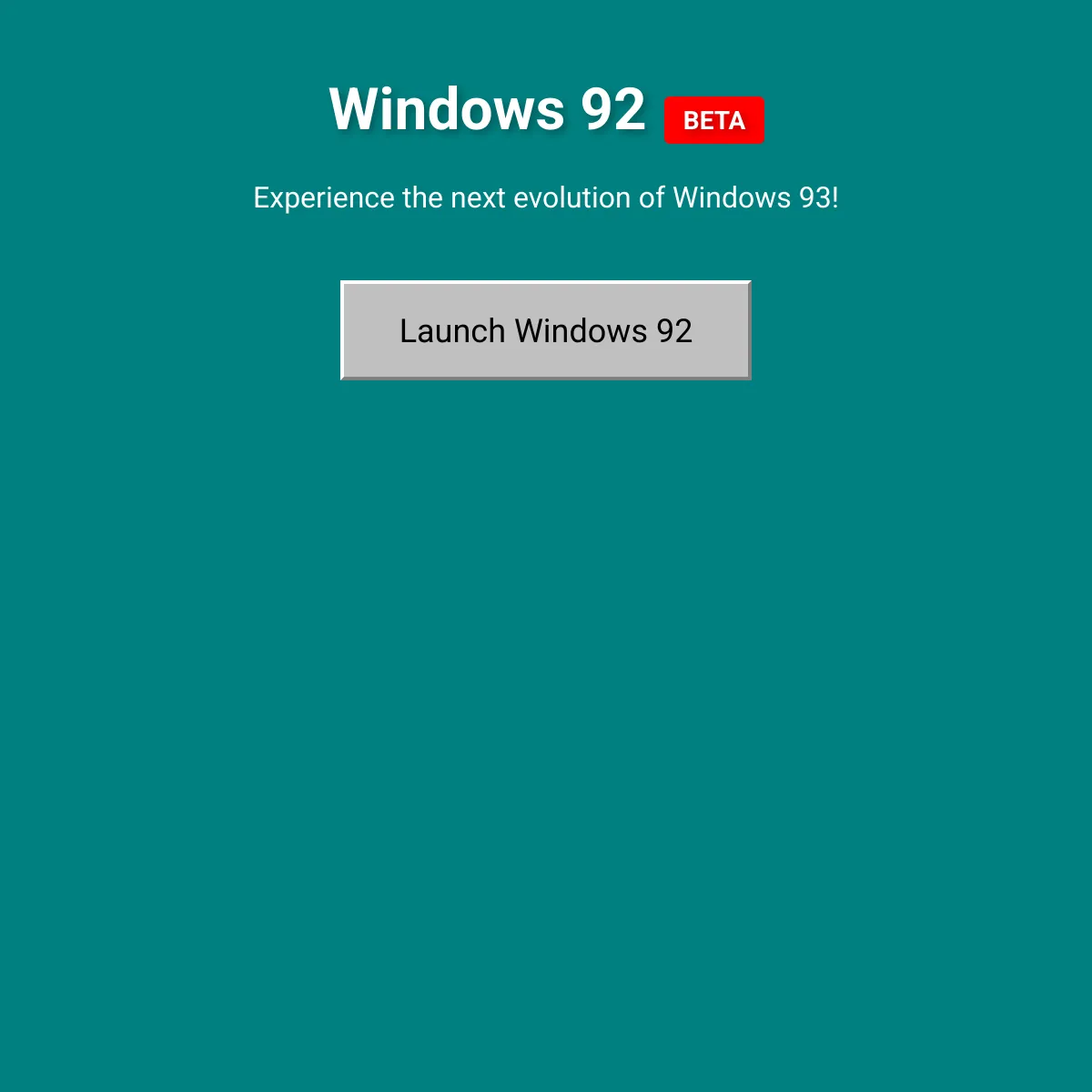 Windows 92 Beta
