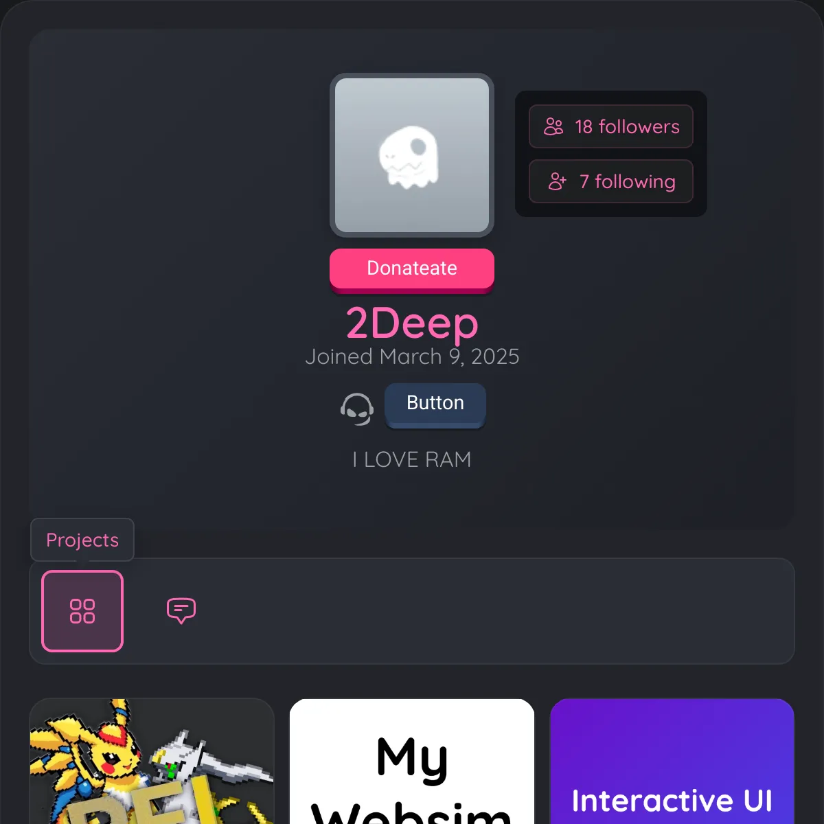 @2Deep's Profile – websim.com