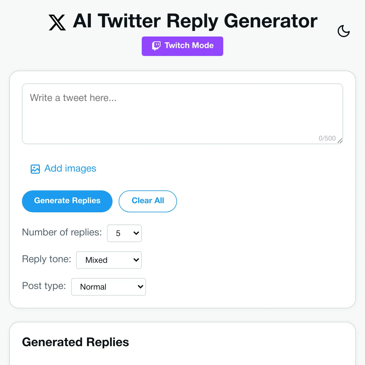 AI Twitter Reply Generator