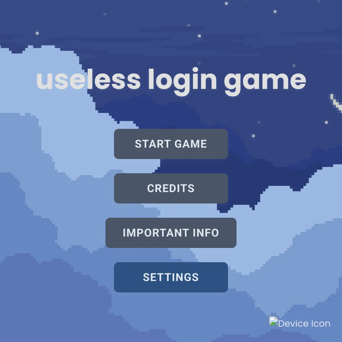 Useless Login Game