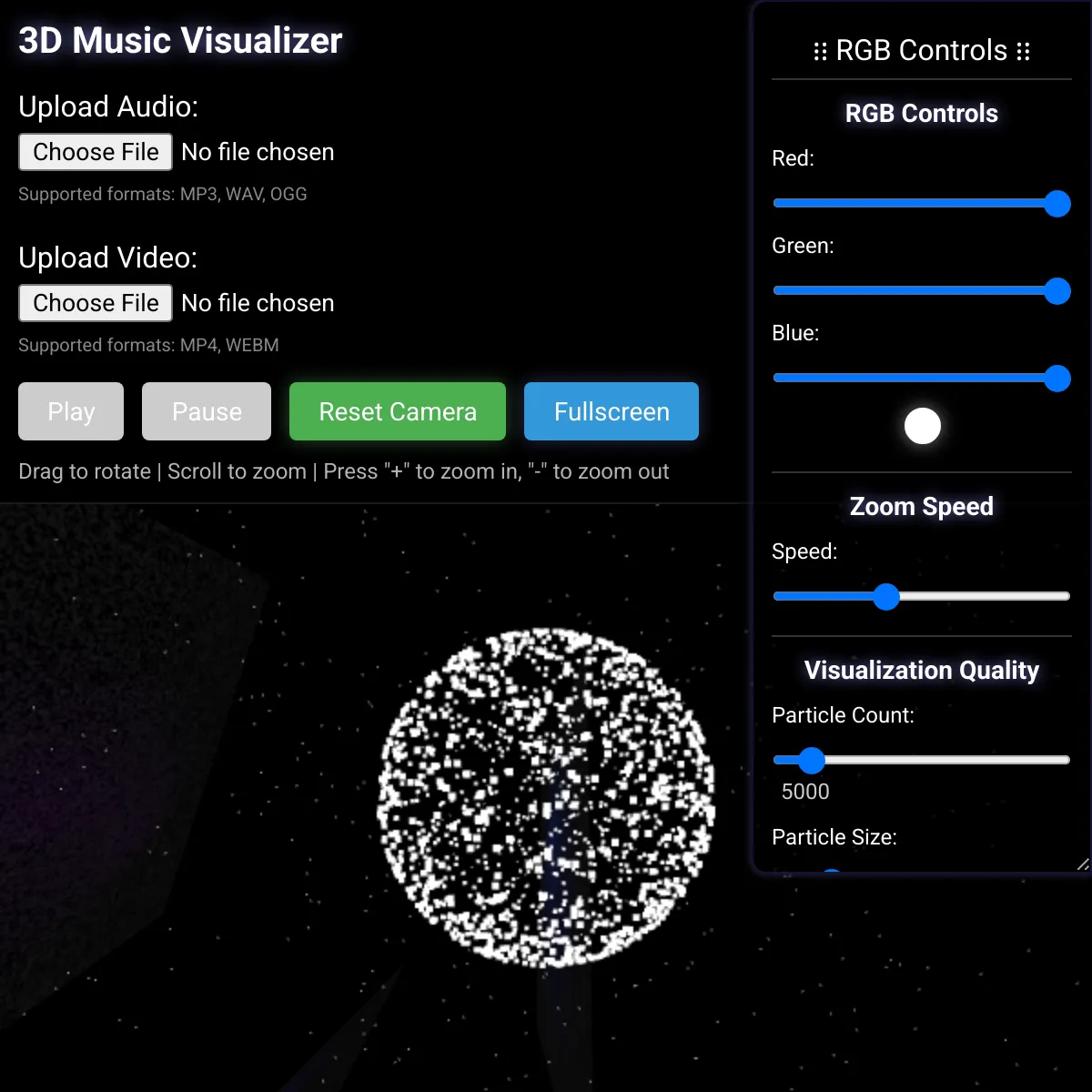 3D Music Visualizer but its a remix loop