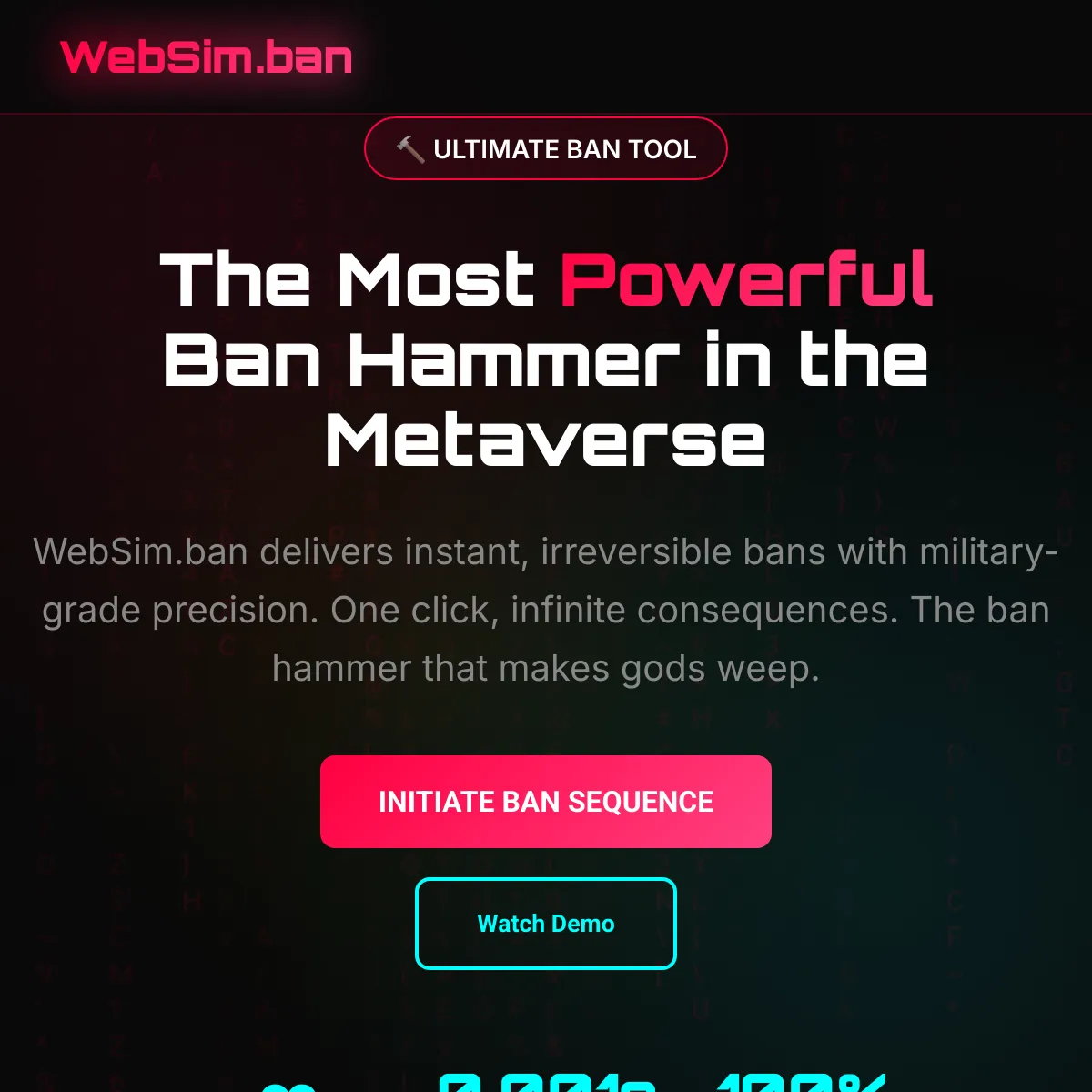 WebSim.ban - The Ultimate Ban Hammer