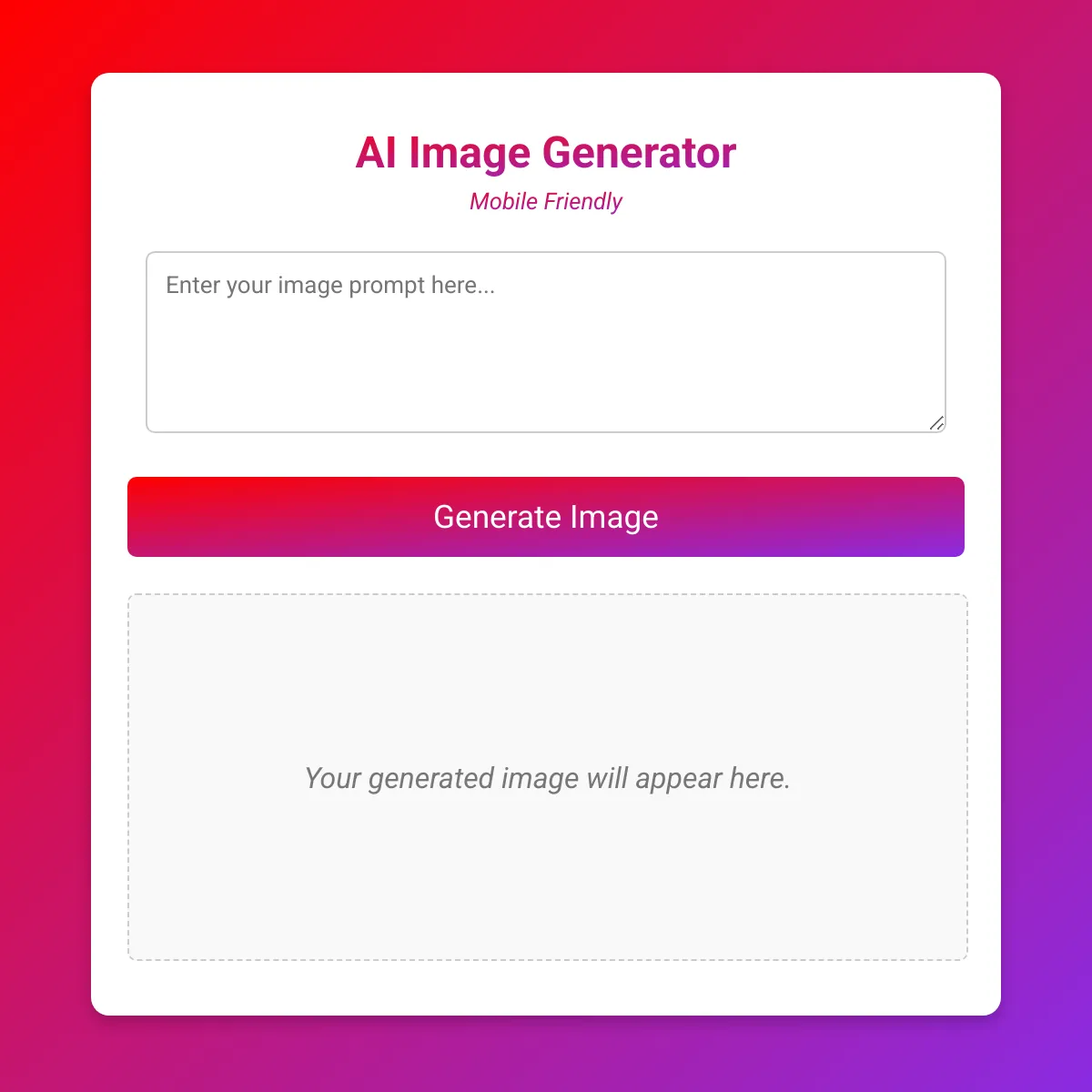 AI Image Generator