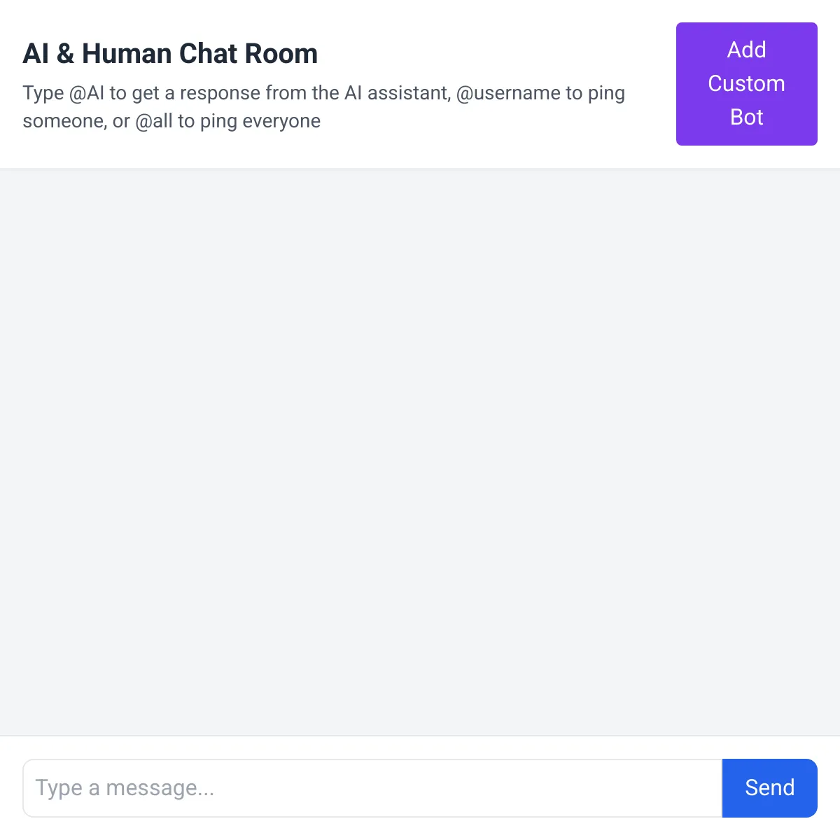 AI & Human Chat Room