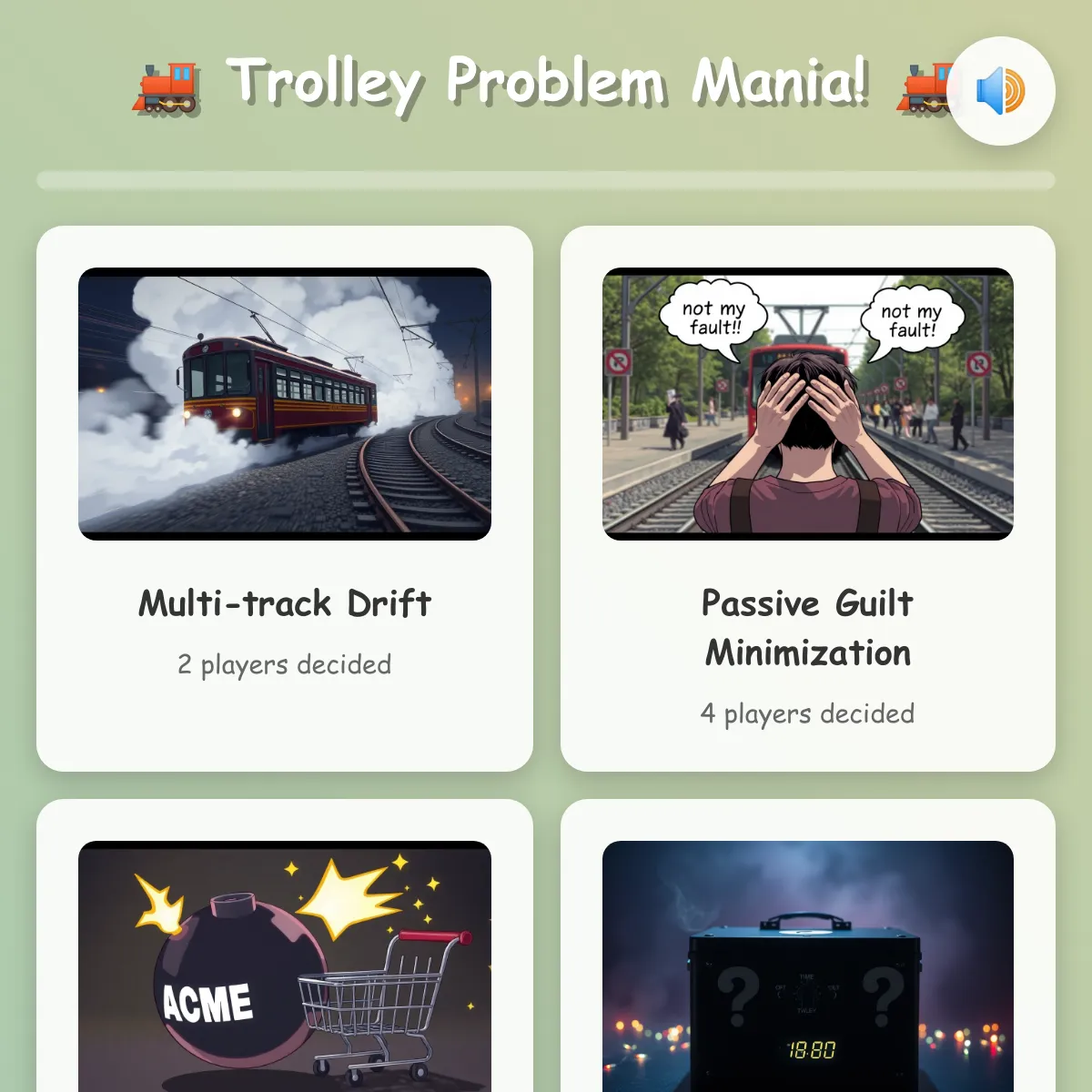 Trolley Problem Mania