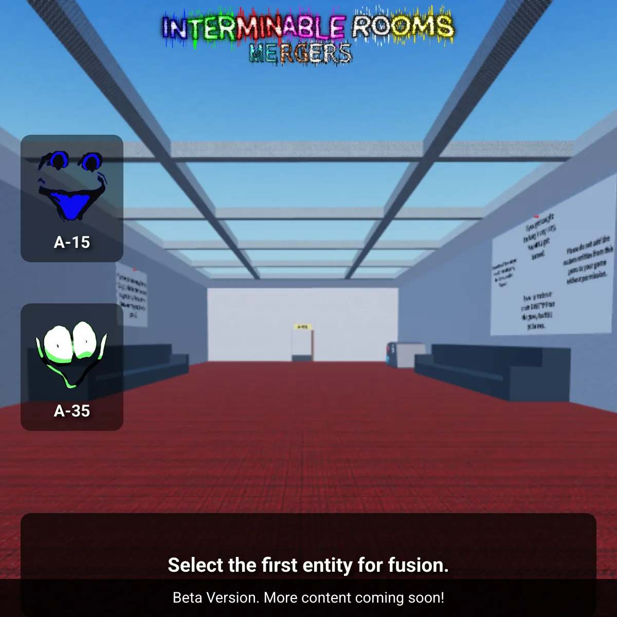 Interminable Rooms Mergers