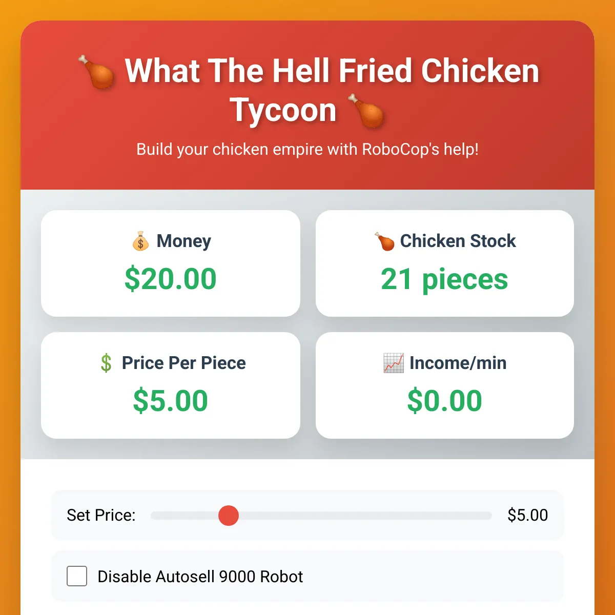 What The Hell Fried Chicken Tycoon: Remastered