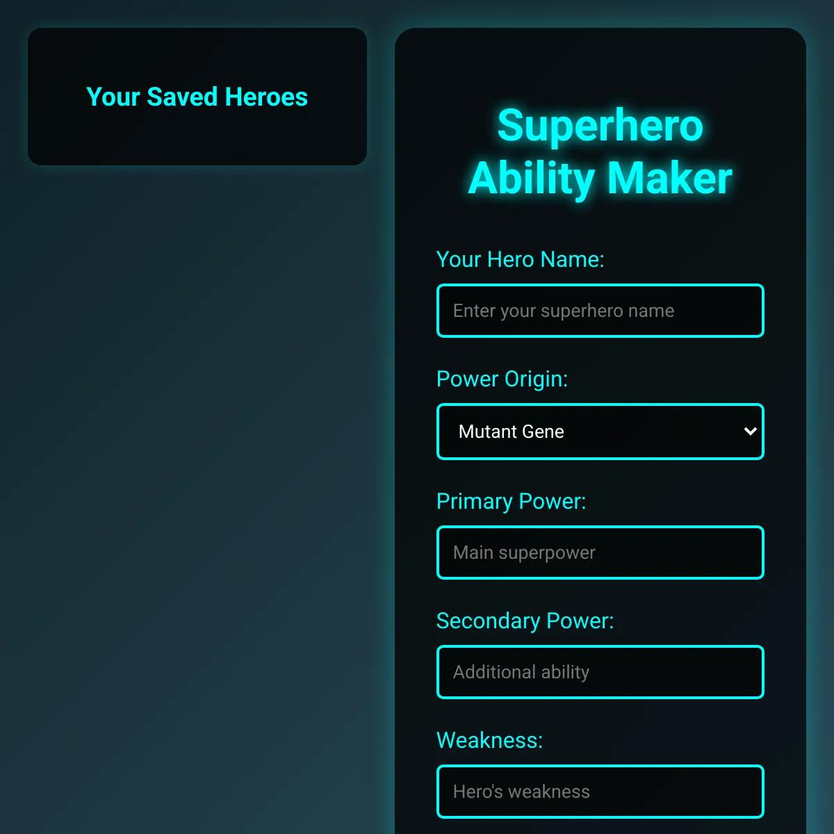 Superhero Maker