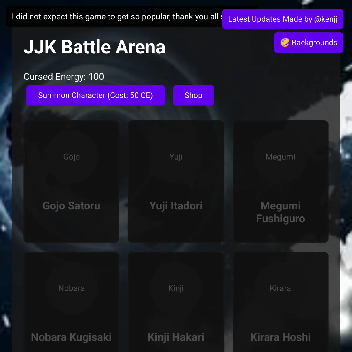 JJK Battle Arena