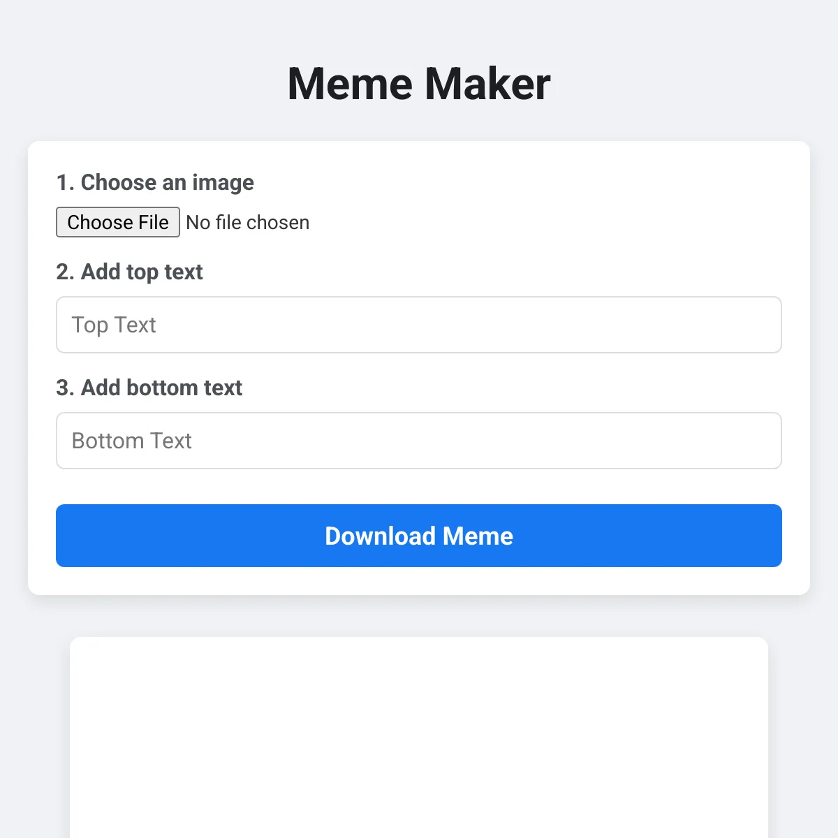 Meme Maker