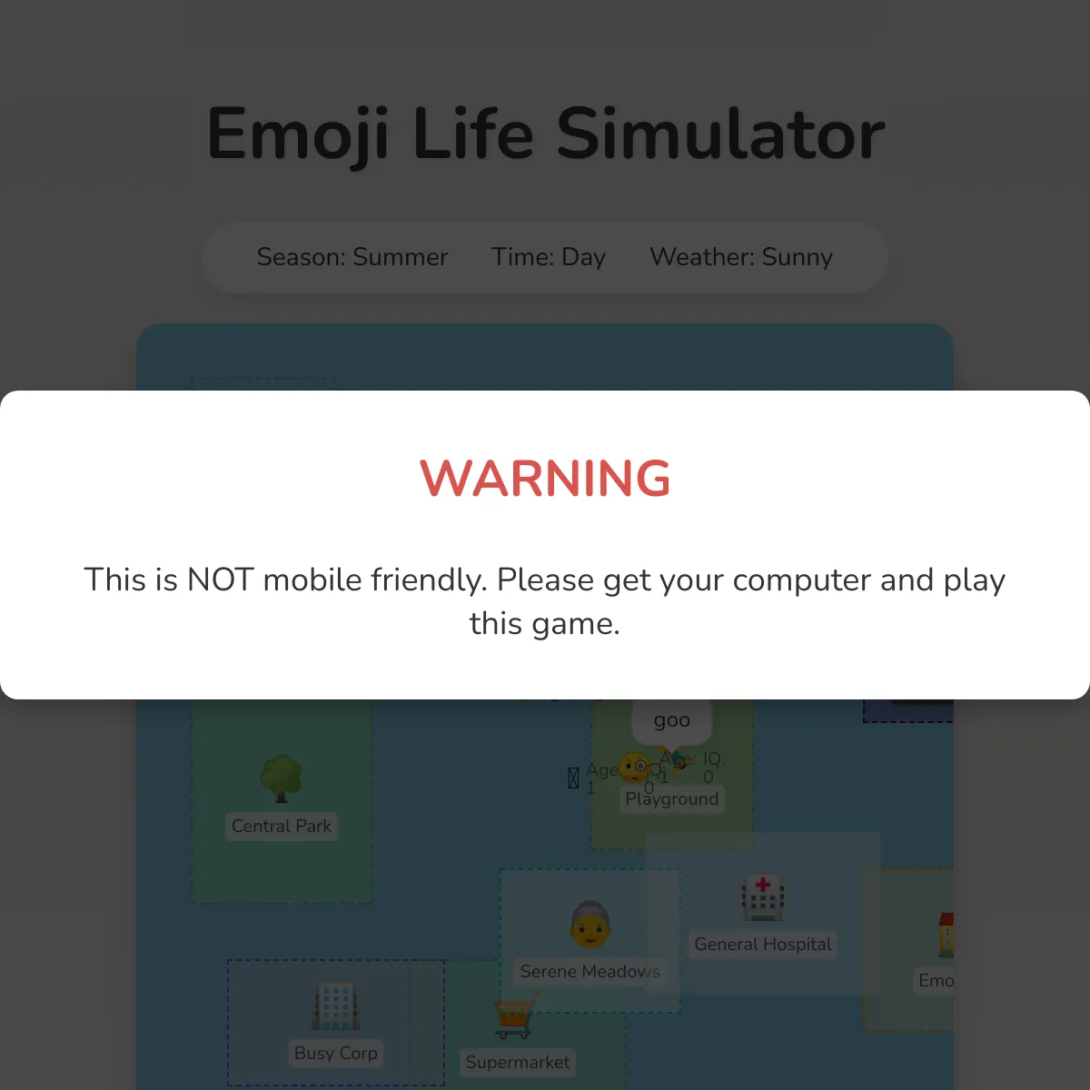 Emoji Life Simulator