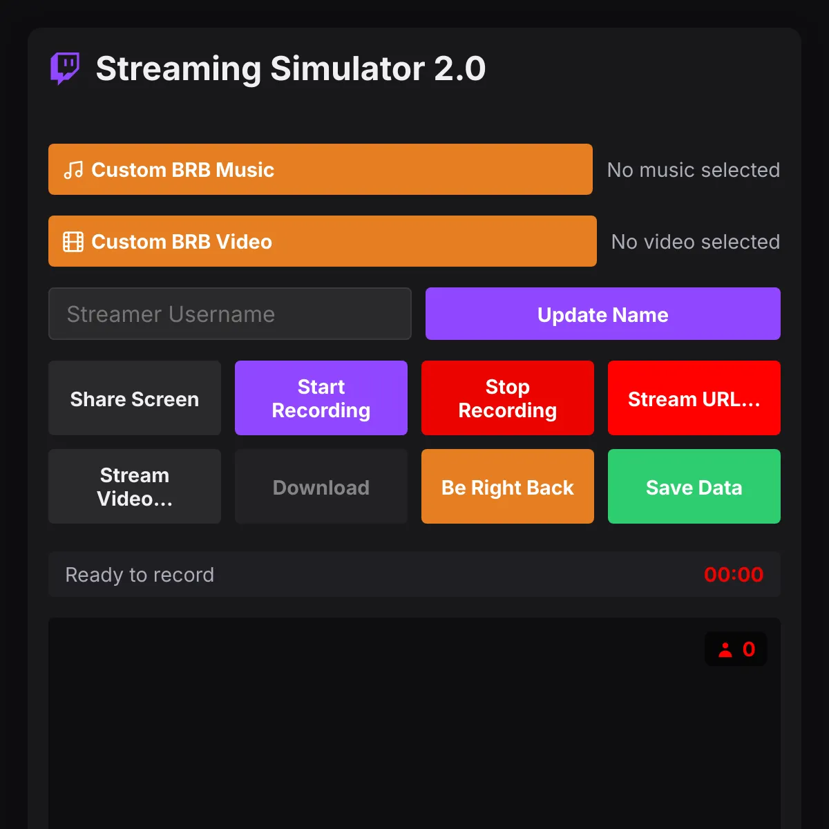 Streaming Simulator 2.3 (in progress)