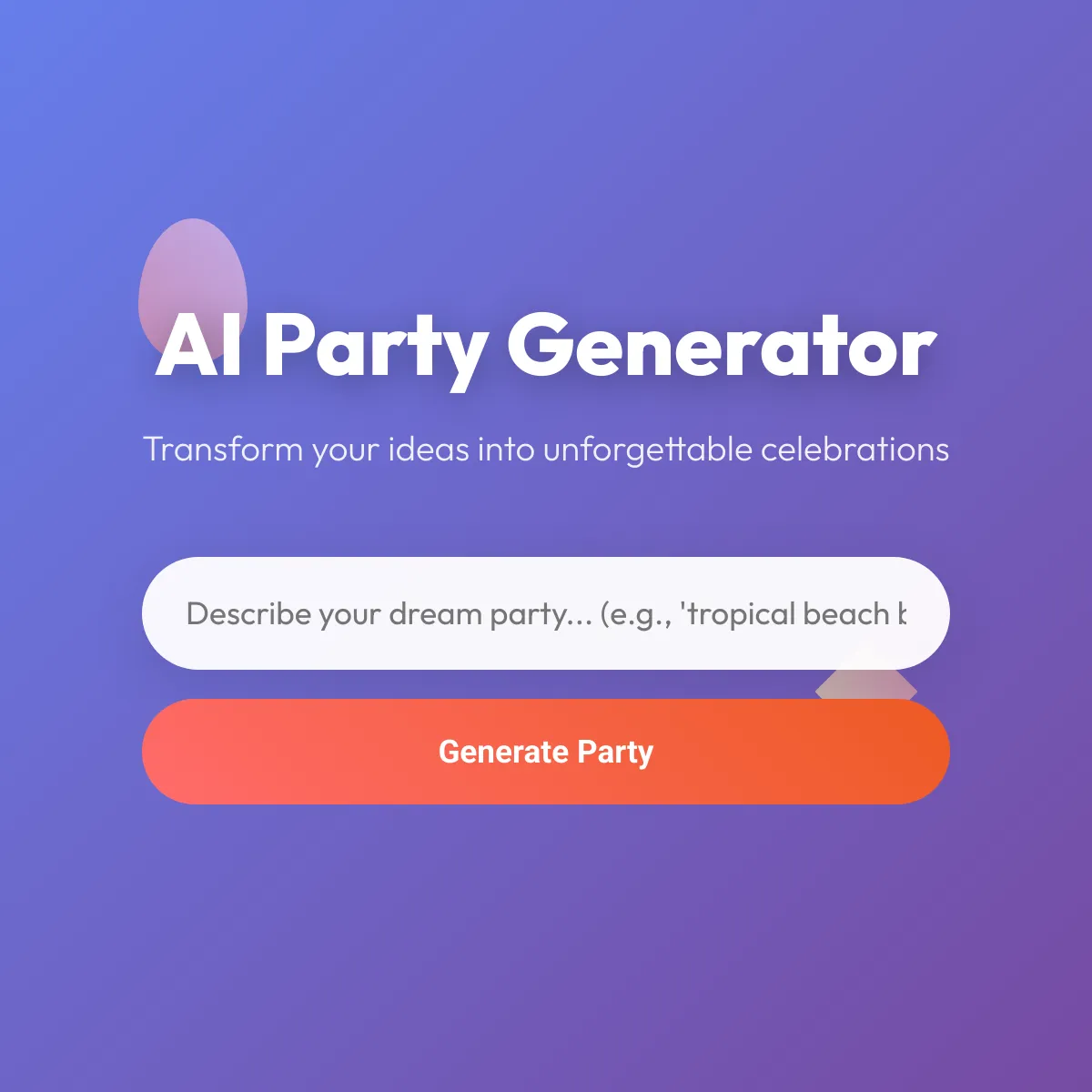 AI Party Generator
