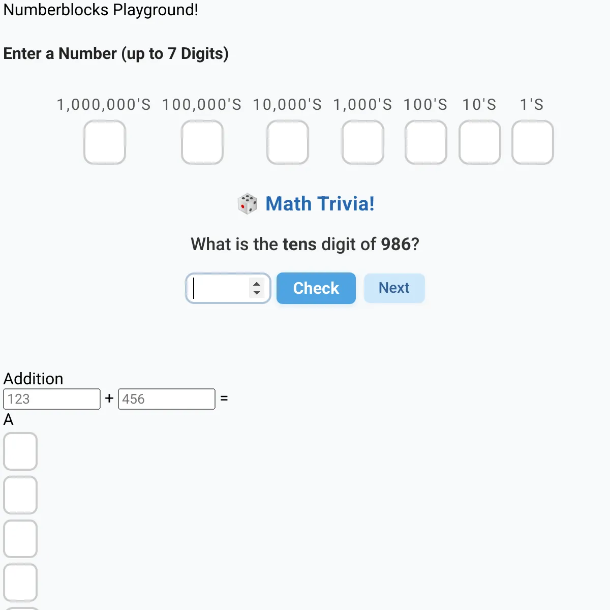 Numberblocks Playground!