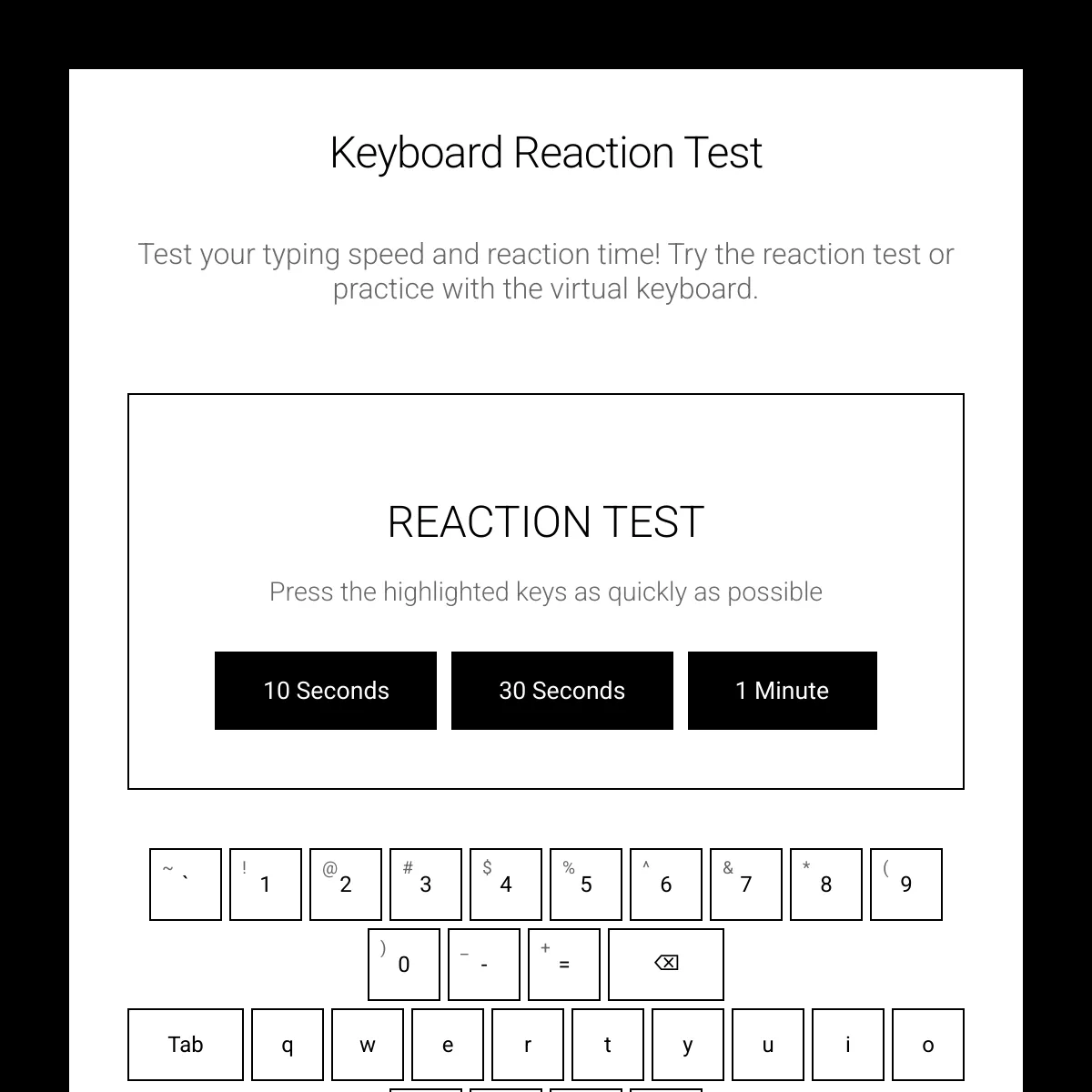Keyboard React Test