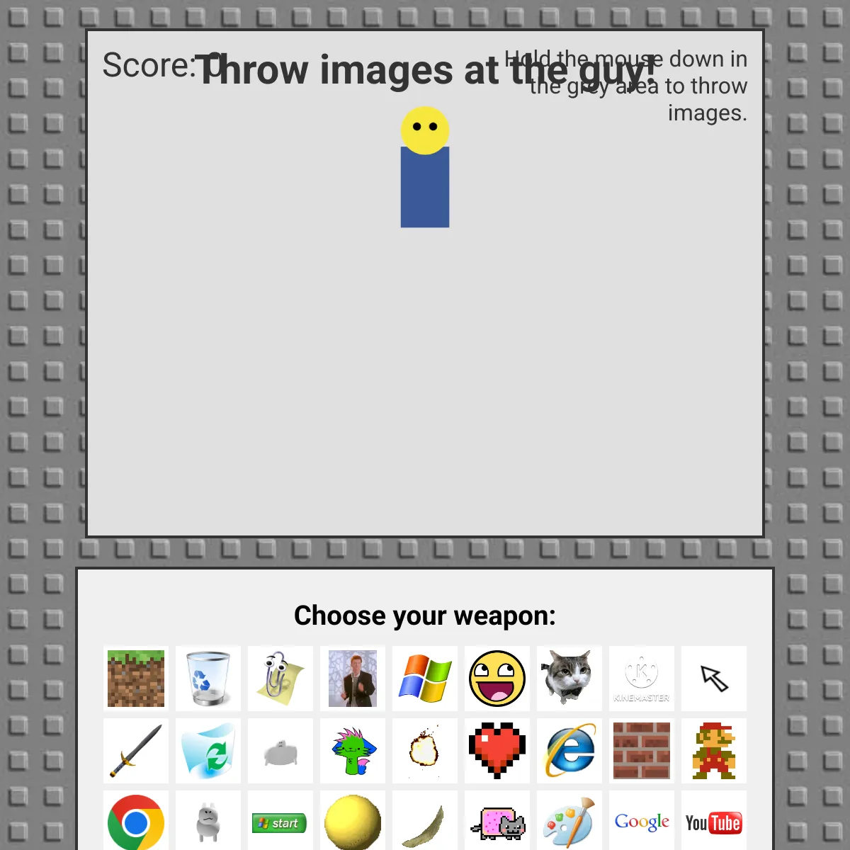 Image Throw Game