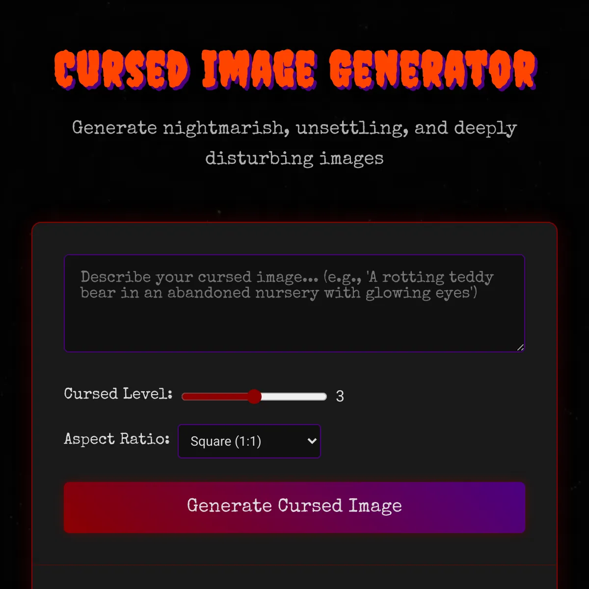 Cursed Image Generator