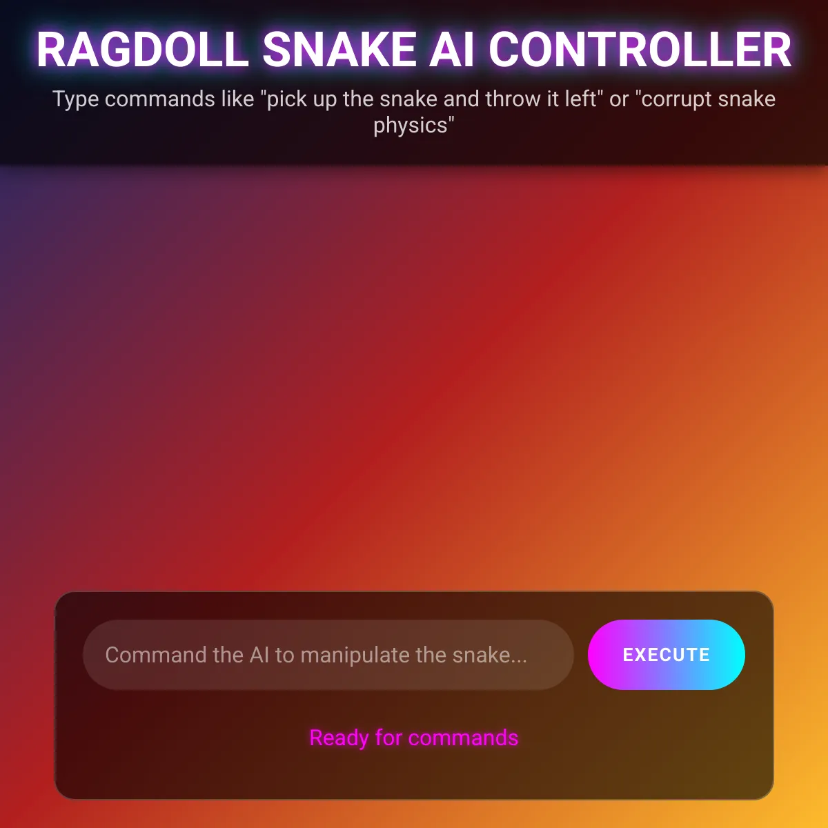 Ragdoll Snake AI Controller
