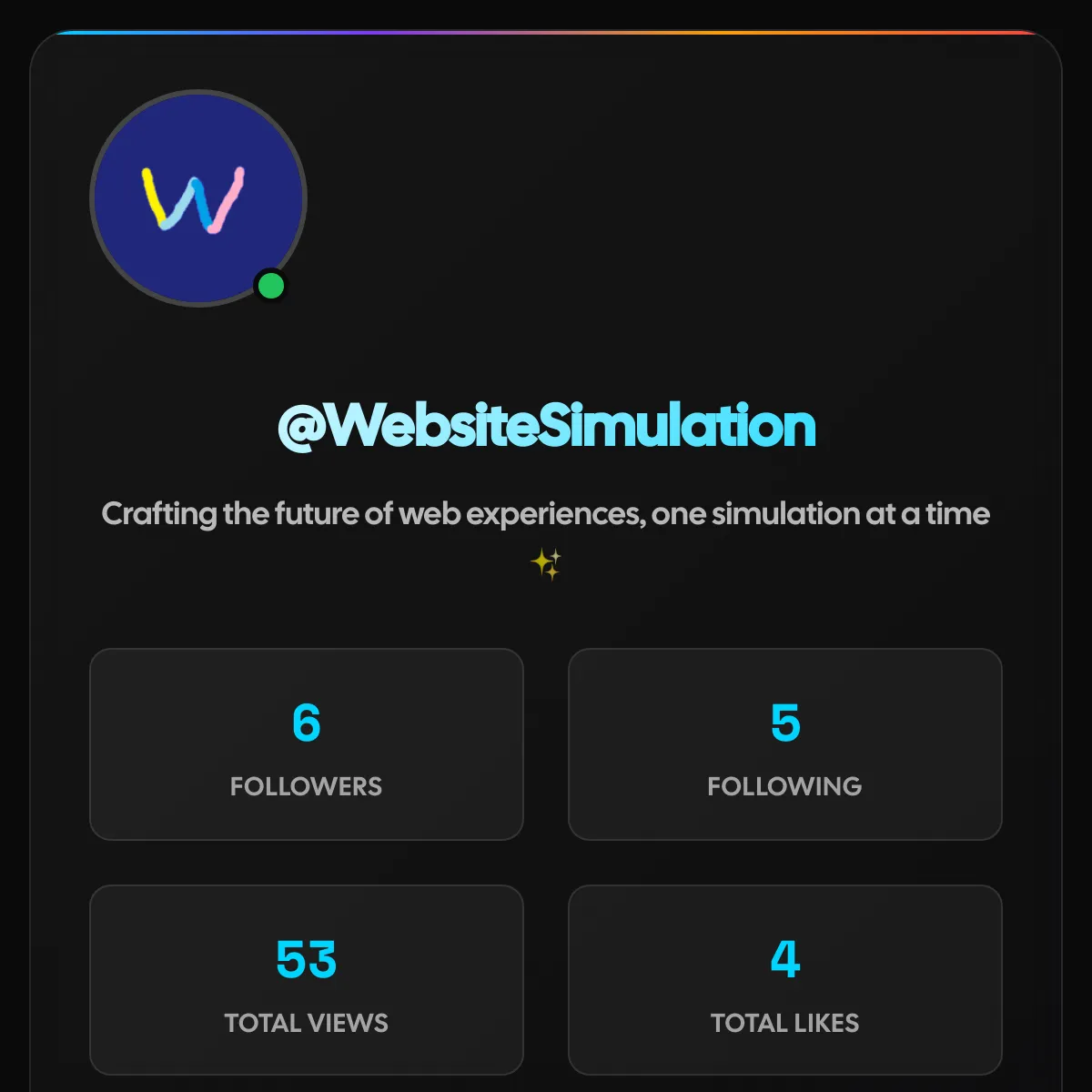 @WebsiteSimulation's Profile – websim.com